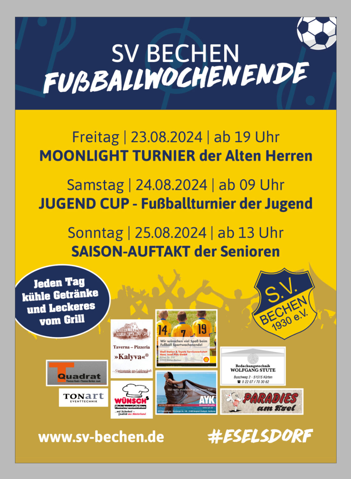 Fußballwochenende 2024 – SV Bechen 1930 e.V.